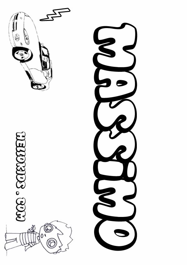 Massimo Coloring Pages
