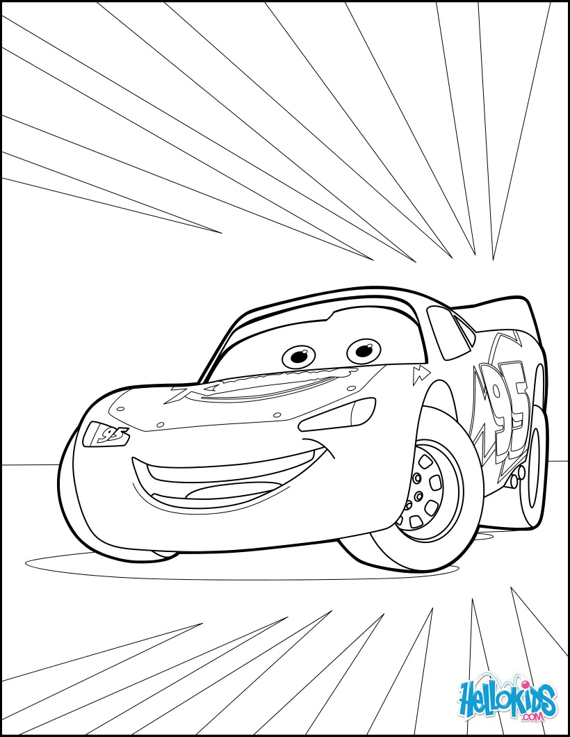 Cars 3 Lightning Mcqueen Coloring Page Cars 3 Lightning Mcqueen Coloring Page