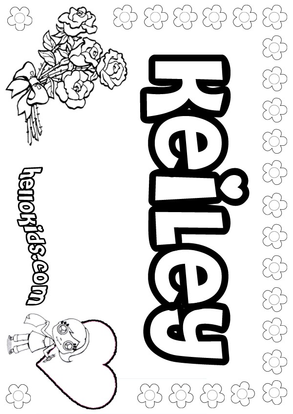 Kayla Bubble Letters Coloring Pages Coloring Pages