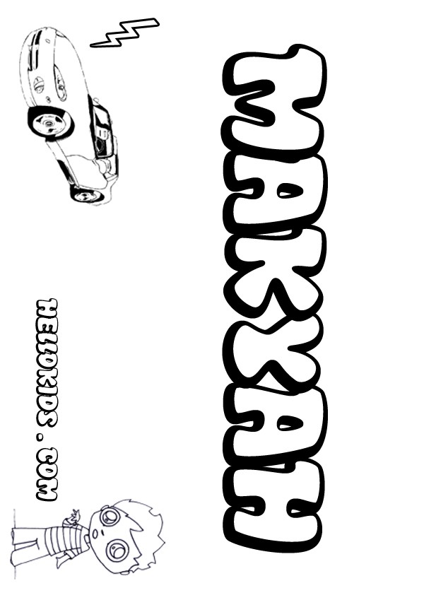 Kenzie Name Coloring Pages To Print Coloring Pages