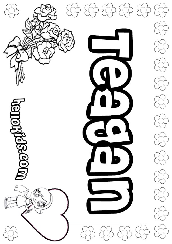 The Name Reagan Coloring Pages Coloring Pages