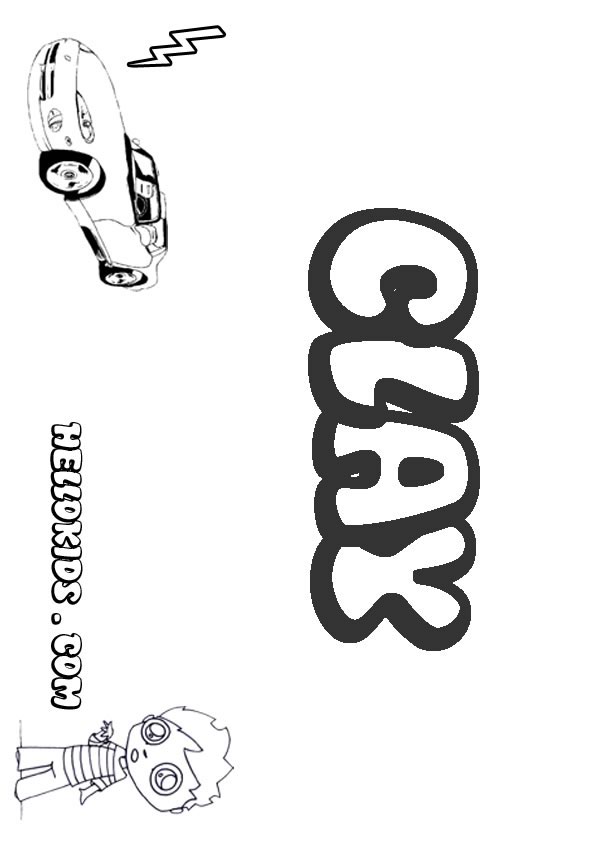 Clay Colouring Pages Sketch Coloring Page