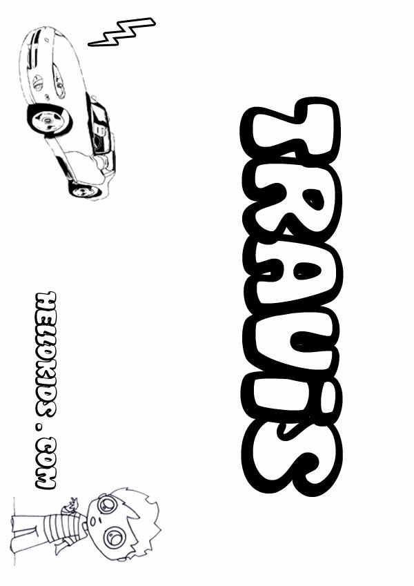 Travis coloring pages - Hellokids.com