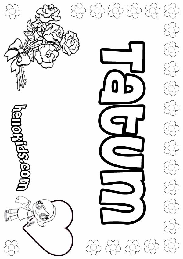Printable Name Coloring Pages
