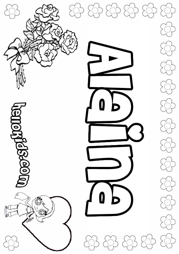 Alaina coloring pages - Hellokids.com