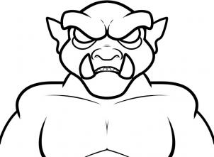 How to draw how to draw an ogre for kids - Hellokids.com