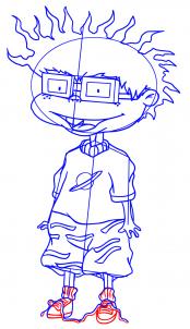 How to draw how to draw chuckie finster from rugrats - Hellokids.com