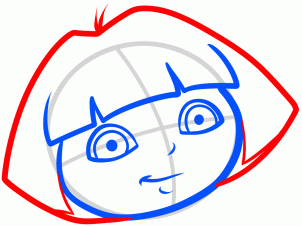 How to draw how to draw dora easy - Hellokids.com