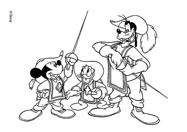 Sword fighting coloring pages