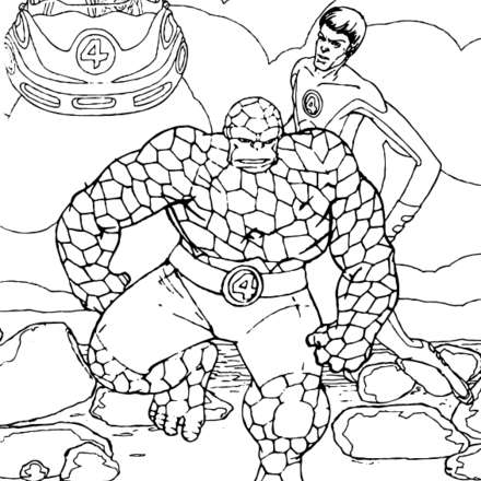 Fantastic four : Coloring pages, Videos for kids, Reading & Learning ...