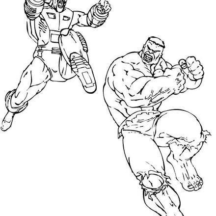 THE INCREDIBLE HULK coloring pages - 60 free superheroes coloring sheets