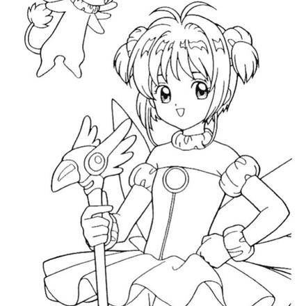 SAKURA coloring pages - Coloring pages - Printable Coloring Pages ...