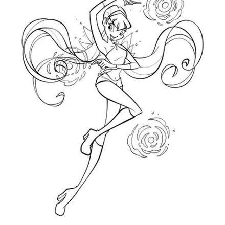 STELLA coloring pages - 10 online toy dolls printables for girls