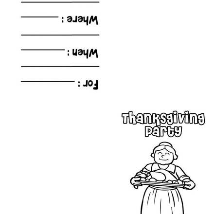 THANKSGIVING coloring pages - 27 kids free Thanksgiving coloring printables