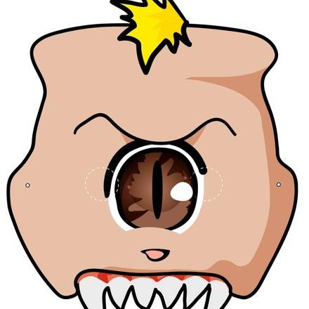 Printable Halloween masks - Halloween monster masks for kids