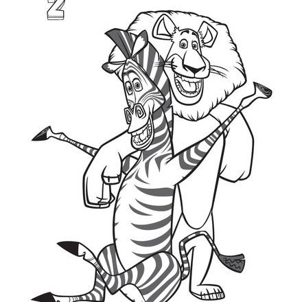 MADAGASCAR coloring pages - 24 Madagascar online coloring sheets ...
