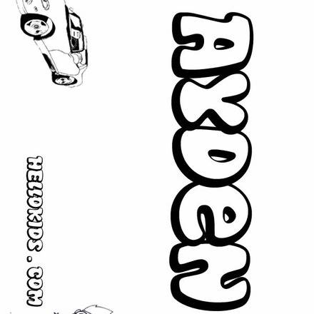 A names for BOYS coloring book - 0 printables to create your name poster