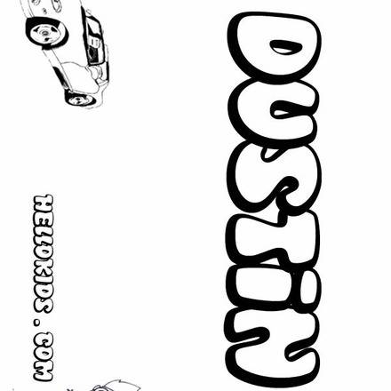 D names for Boys coloring book - 0 printables to create your name poster