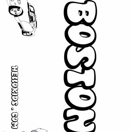 B names for Boys free coloring book - 0 printables to create your name ...
