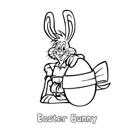 EASTER BUNNY coloring pages - 37 online bunnies coloring printables for ...