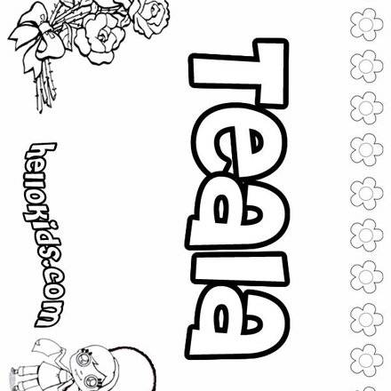 T names for girls coloring and printing posters - 0 printables to ...