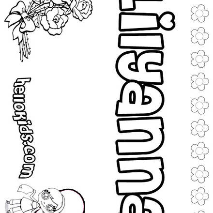 Girl names start with L coloring posters - 0 printables to create your ...