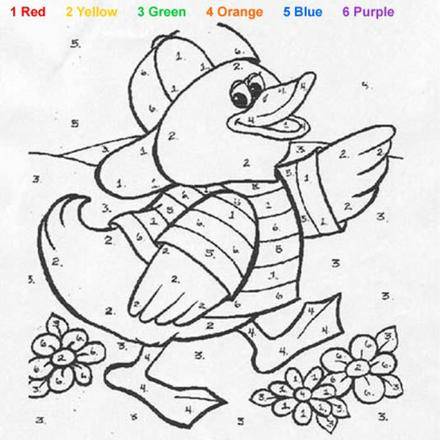 ANIMALS Color by Number coloring pages - Coloring pages - Printable ...