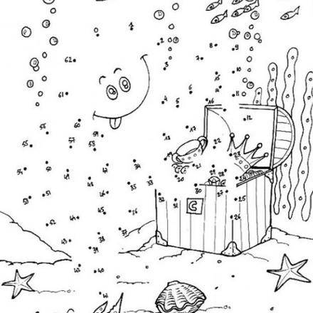 SEA LIFE dot to dot - 7 free dot to dot printable worksheets for kids