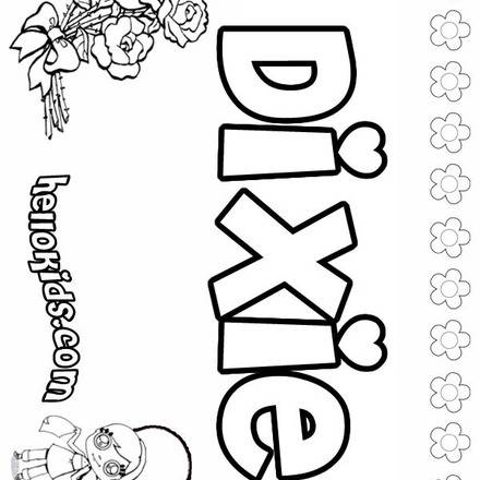 D names for GIRLS free coloring sheets - 0 printables to create your ...