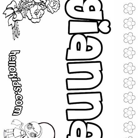 G names for GIRLS online coloring books - 0 printables to create your ...