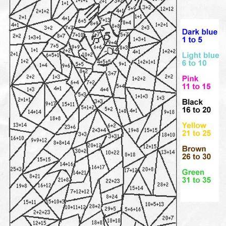 CHARACTERS Color by Number coloring pages - Coloring pages - Printable ...