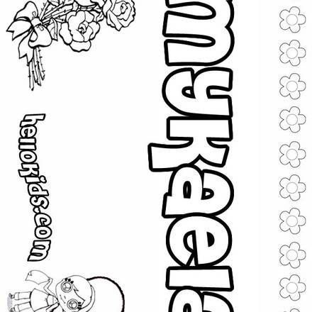M names for girls coloring posters - 0 printables to create your name ...