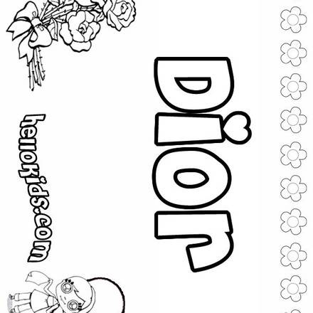 D names for GIRLS free coloring sheets - 0 printables to create your ...