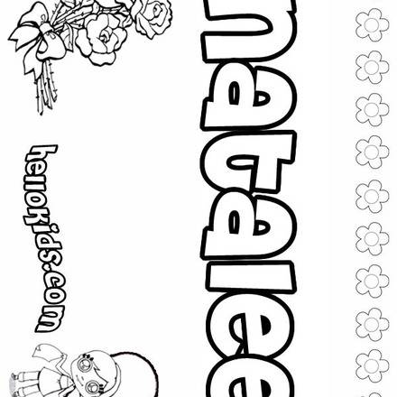 N names for girls coloring posters - 0 printables to create your name ...