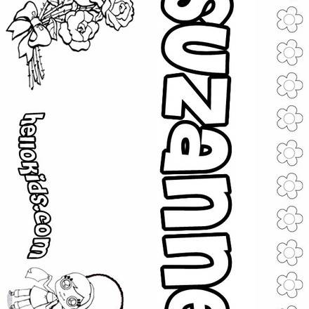 S girls names coloring posters - 0 printables to create your name poster
