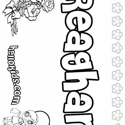 R names for girls coloring posters - 0 printables to create your name ...
