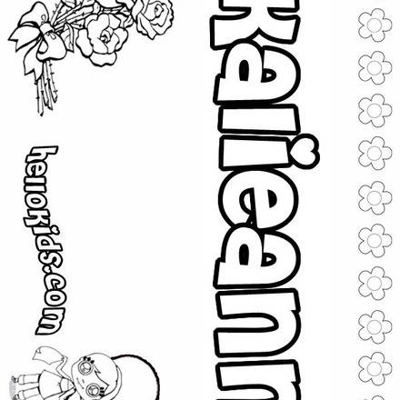 K names for girls coloring posters - 0 printables to create your name ...