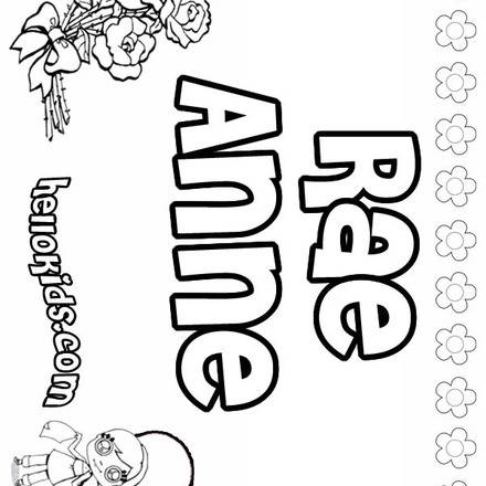 R names for girls coloring posters - 0 printables to create your name ...