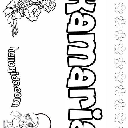 K names for girls coloring posters - 0 printables to create your name ...