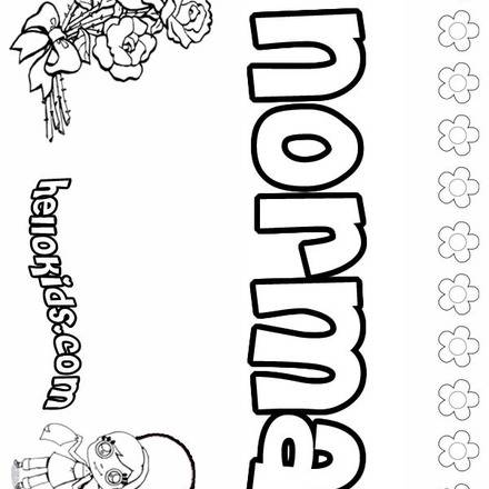 N names for girls coloring posters - 0 printables to create your name ...
