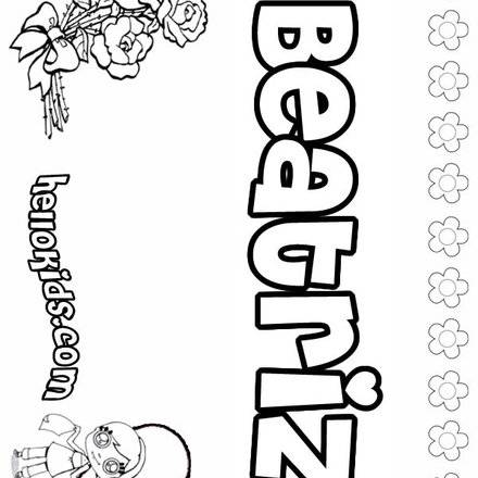 B names for girls coloring sheets - 0 printables to create your name poster