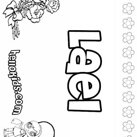 Leah Name Coloring Page Coloring Pages