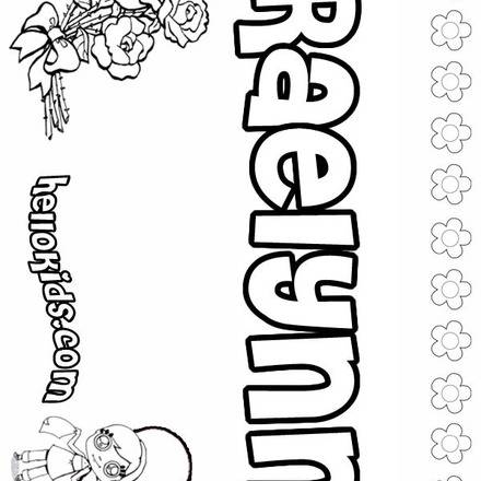 R names for girls coloring posters - 0 printables to create your name ...