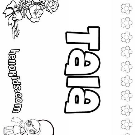 T names for girls coloring and printing posters - 0 printables to ...