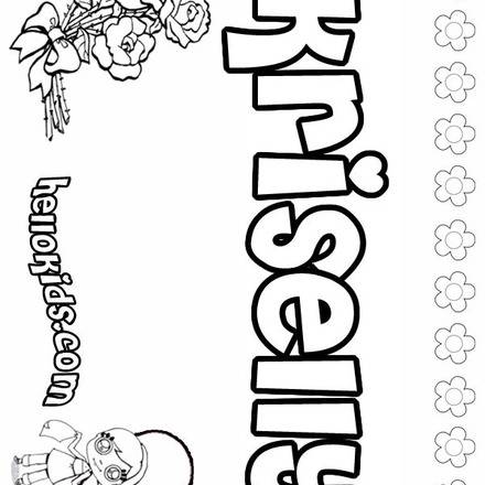 K names for girls coloring posters - 0 printables to create your name ...