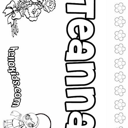T names for girls coloring and printing posters - 0 printables to ...