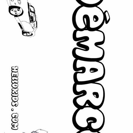 D names for Boys coloring book - 0 printables to create your name poster
