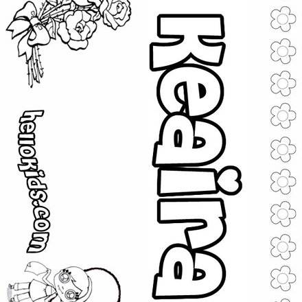 K names for girls coloring posters - 0 printables to create your name ...