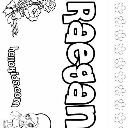 R names for girls coloring posters - 0 printables to create your name ...