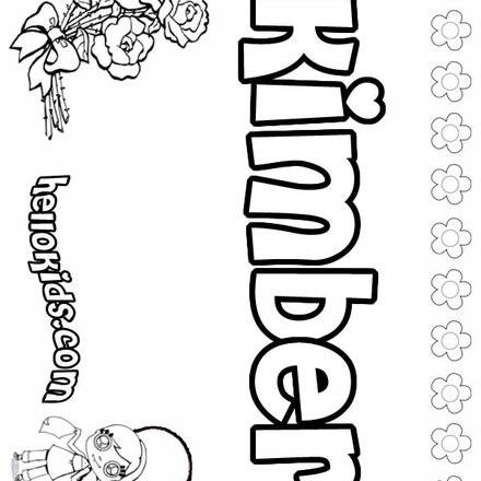 K names for girls coloring posters - 0 printables to create your name ...
